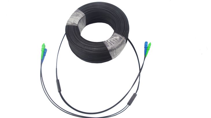 China SC/APC 2Core Singlemode LSZH FTTH Black Drop Patch Cables ...